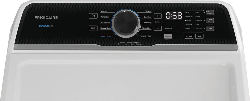 Sécheuse électrique Frigidaire de 7 pi. cu. - FLVE752CBWBoutique